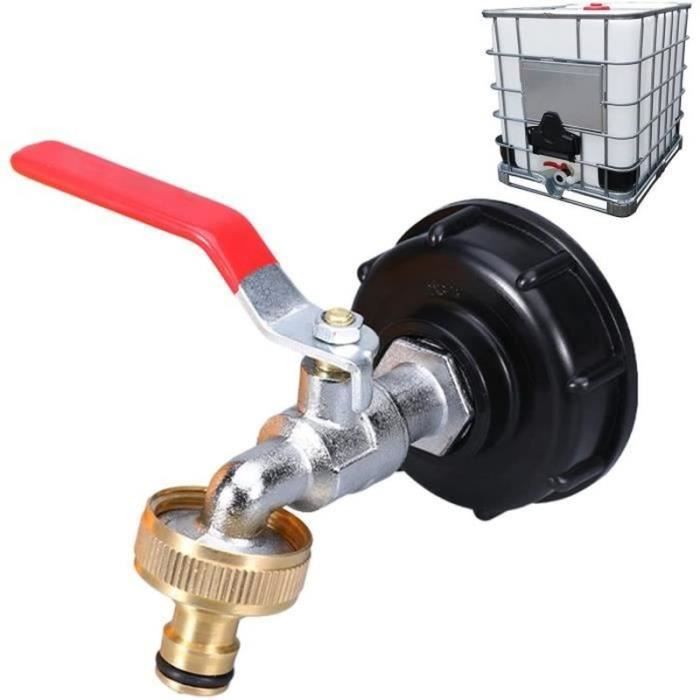 Robinet Cuve 1000L Avec Adaptateur Robinet Tuyau Arrosage S60X6 IBC Raccord Robinet Robinet de ...