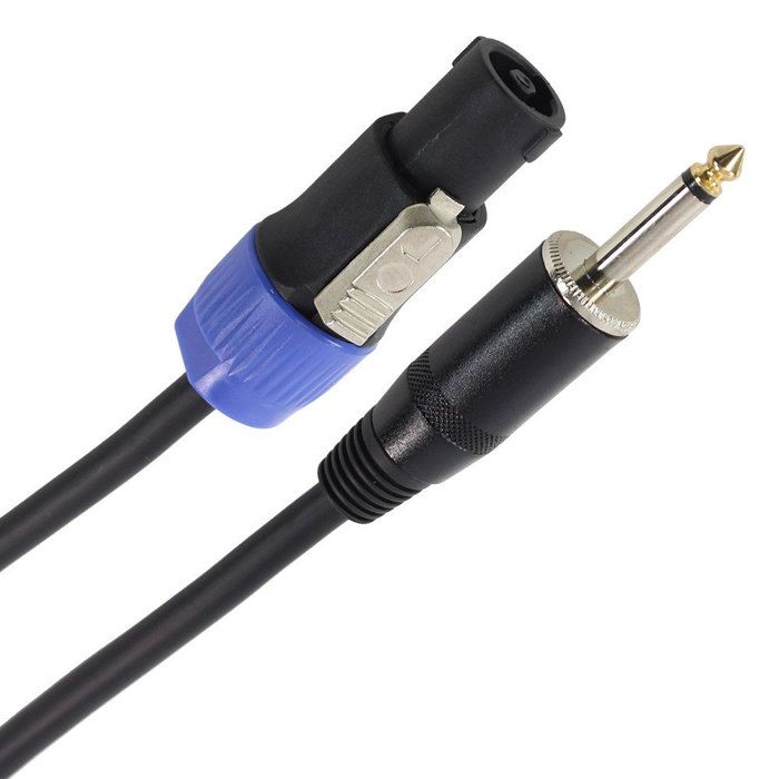 Plugger Câble HP Jack mâle-Speakon mâle 1.5 mm²-10 m Noir ...