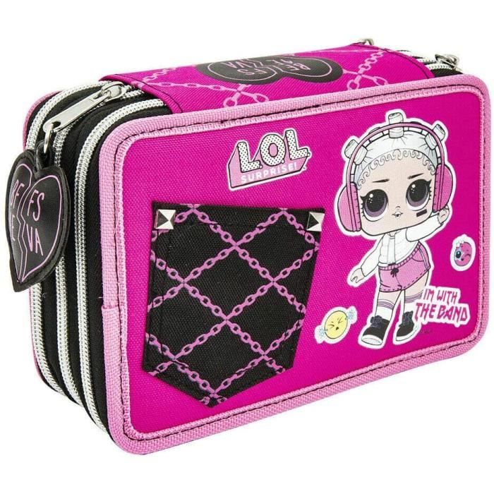 Trousses Trousse scolaire 3 Zip LOL Surprise complète triple 19 x 13 x ...