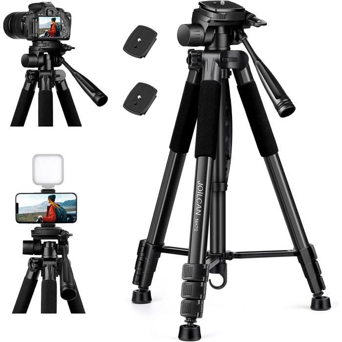 Trepied Appareil Photo Pour Canon-Nikon-Sony-Dslr Caméra, 165Cm ...