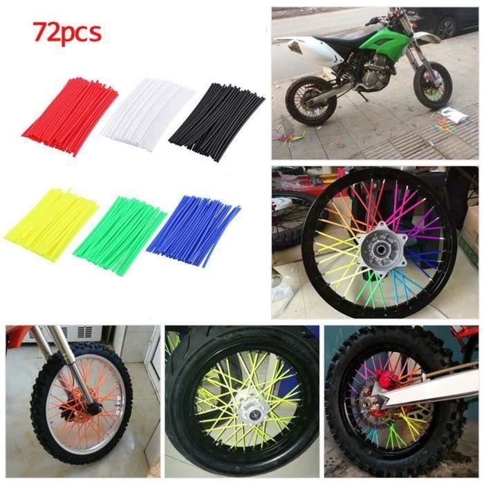 TE Roue Spoke Kit Wraps Jantes Skins Cover Guard Protector Motocross ...