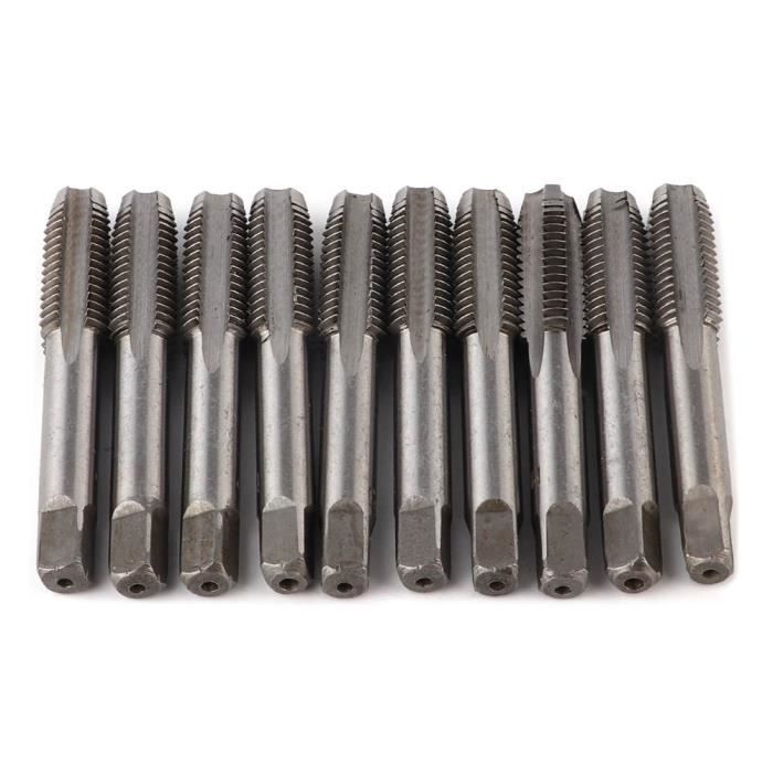 YOSOO Taraud machine métrique 10 pièces métrique filetage machine taraud HSS outil de taraudage ...