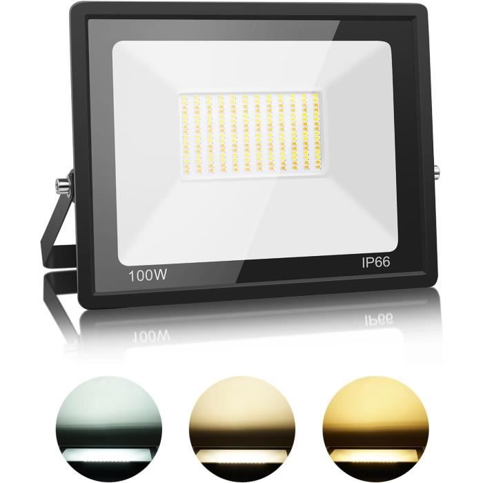 Projecteur Led Extérieur 100W, Projecteur Led 2000Lm, Ip65 Projecteur ...