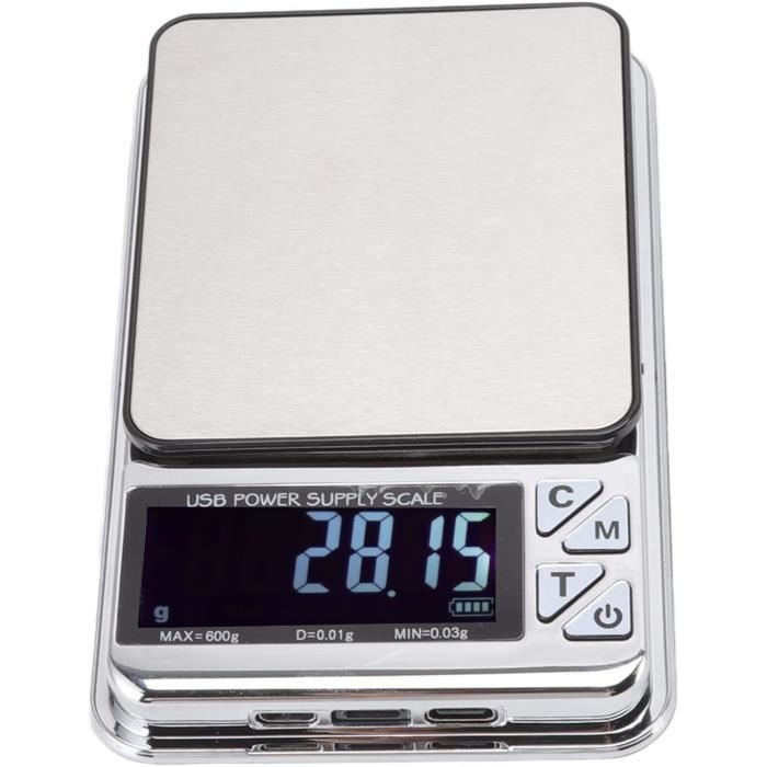 Balance de Cuisine Numérique 600-0.01g - Mini Balance électronique de ...