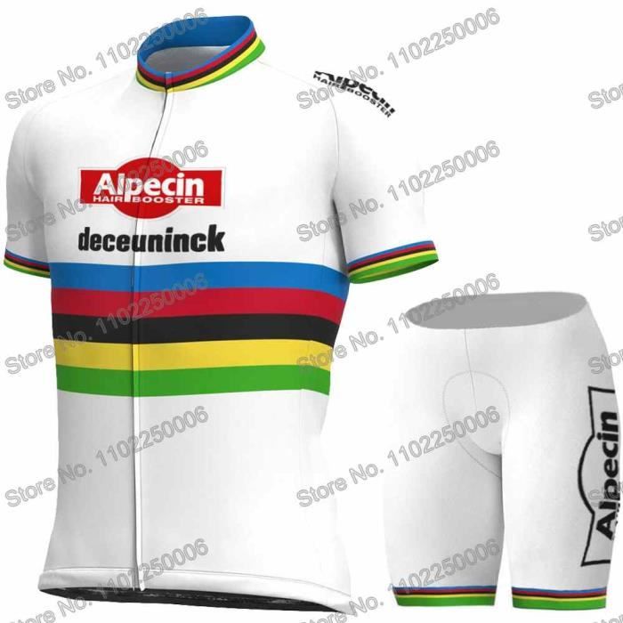 Champion du monde Mathieu van der Poel Ensemble de maillot de cyclisme ...