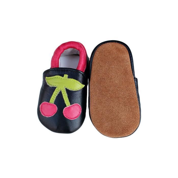 Pantoufles en Cuir, Chaussures rampantes, Pantoufles pour bébés en Cuir ...