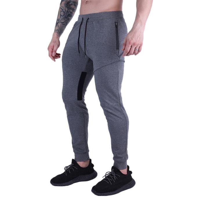 Pantalon de Fitness Homme Course Training Pantalon Léger Casual ...