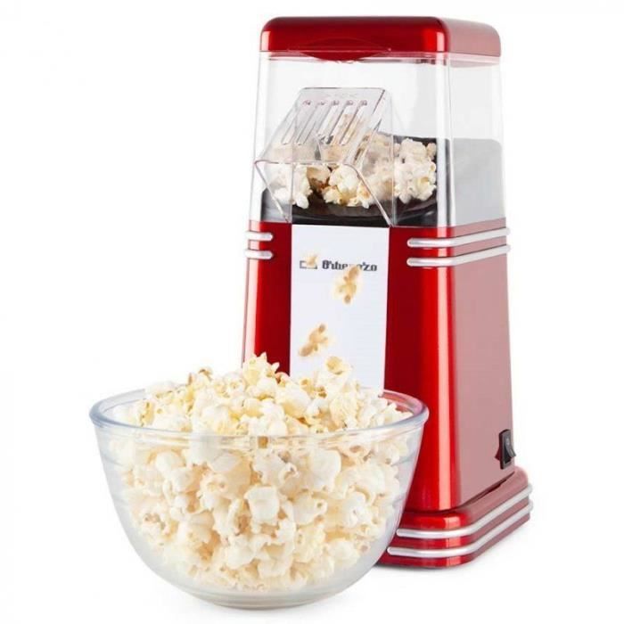 Machine à pop-corn - ORBEGOZO - PA4300 - 1000W - Design vintage ...