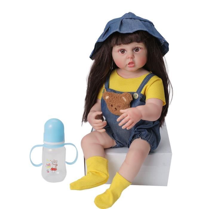 Realiste 48cm Bebe Reborn Fille Poupee Reborn Poupons Silicone Reborn Babys Doll Pas Cher ...