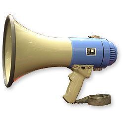 Mégaphone POWERACOUSTICS Megapower 25 - 25W - Piles de type D X 8 ...