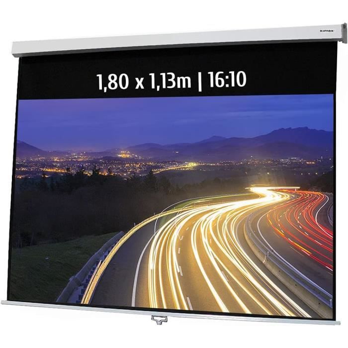 Ecran De Projection - Déroulement Manuel - Format 16:10 - Dimensions ...