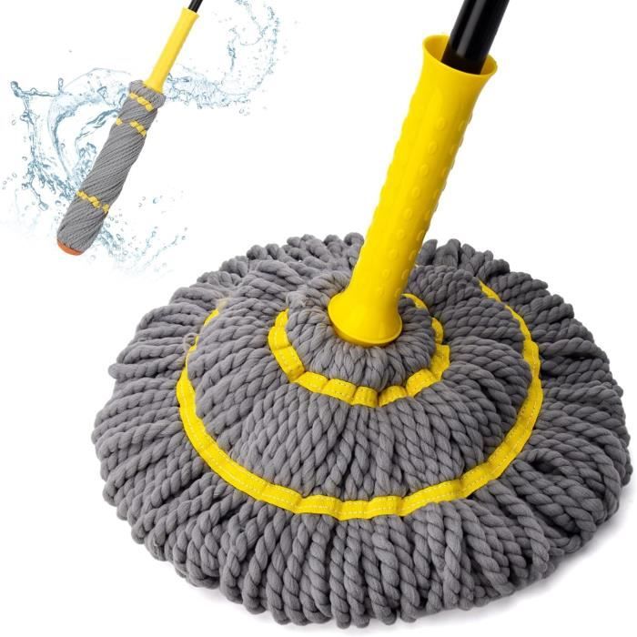 Twist Mop Balai serpillère pour nettoyage des sols Gris213 - Cdiscount ...