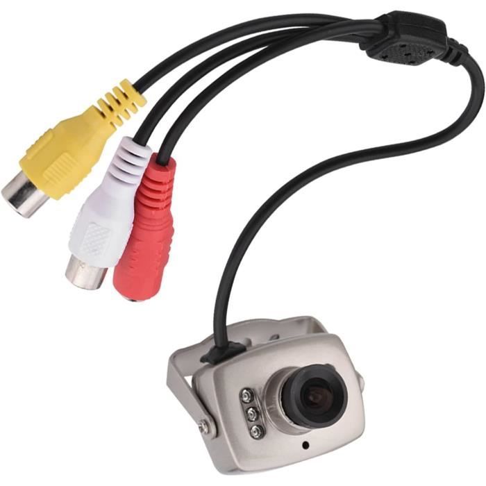 Mini Caméra, 3,6 Mm 6 Led Cmos Filaire Audio-Vidéo Cctv Caméra De ...
