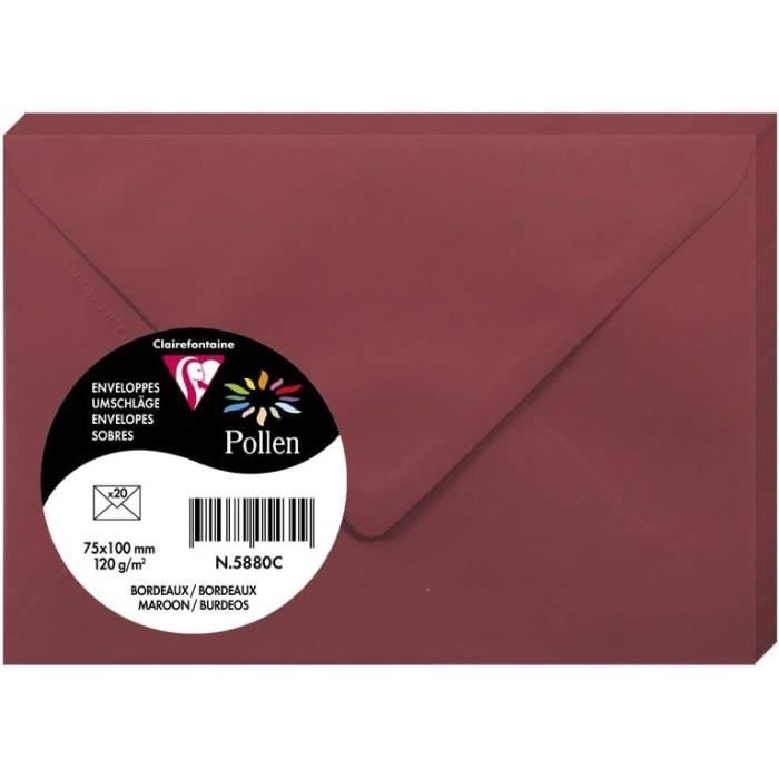 5880C - Paquet De 20 Enveloppes Gommées - Format 7,5X10Cm - 120G-M² ...