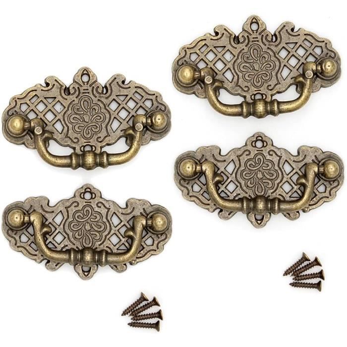 Poignées De Placard Vintage En Bronze Antique (1)[M5763] - Cdiscount ...