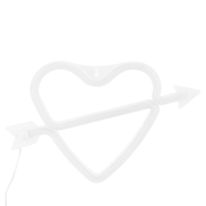 Fdit Lumière au néon Lampe murale LED néon en forme de cur, pour fête d ...