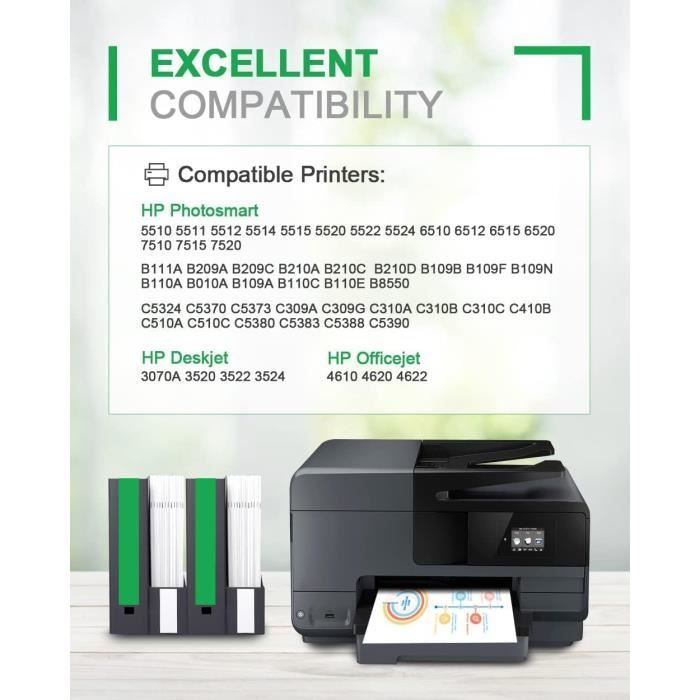 364XL Compatible Cartouches d'encre Remplacement pour HP 364 364 XL ...