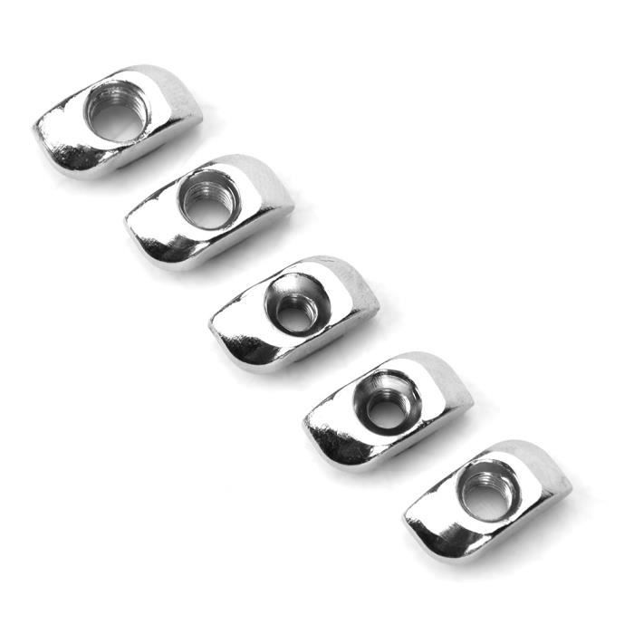 Crou coulissant à rainure en T Bloc coulissant d'écrou à fente en T, écrou coulissant durable à ...