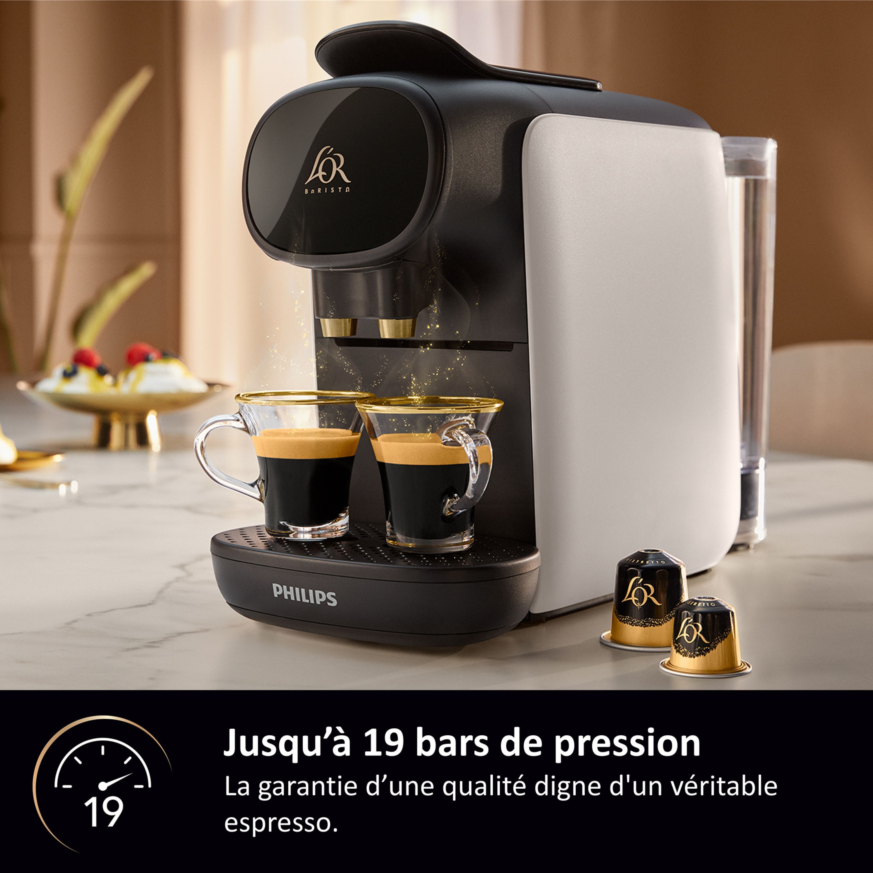 Cafetière à capsules - PHILIPS - L'OR BARISTA - LM9012/00 - Sublime ...