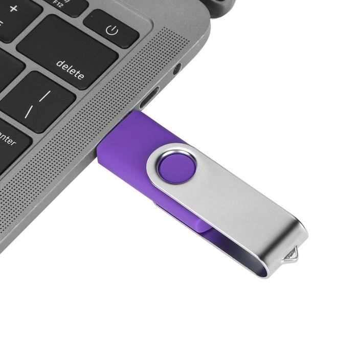 Clé mémoire Clé USB Candy Purple Rotatif Mémoire de stockage portable ...