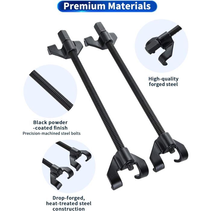Compresseur de Ressort Amortisseur avec Griffes 370 mm, Outil Universel ...
