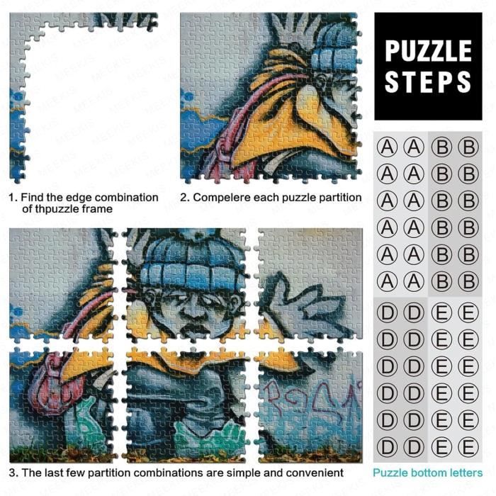 Graffiti Art Puzzles Adulte Puzzle 1000 Pieces Hiphop Street Adultes Et ...