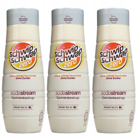Sirop boisson gazeuse - SodaStream - Schwip Schwap Light - Cola Orange ...