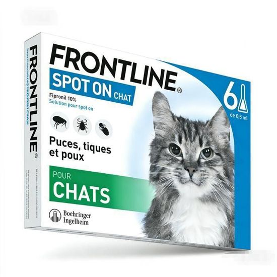 FRONTLINE® SPOT ON pour Chats – Protection Antiparasitaire - éliminant ...