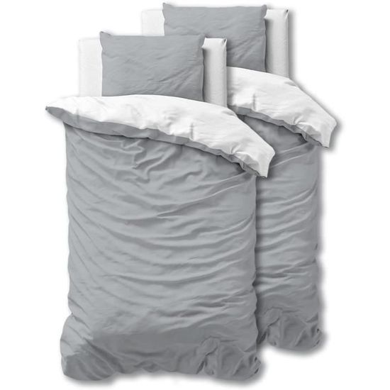 Sleeptime \U200E Parure De Lit 100% Coton 135 Cm X 200 Cm 4 Pièces ...