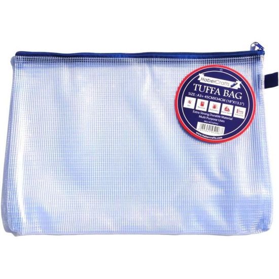 Pochette Zippée A3 En Plastique Transparent Avec Fermeture Éclair ...