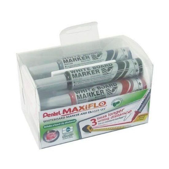 Tampon effaceur marqueur - Pentel - Maxiflo - Multicolore - 4 pièces ...