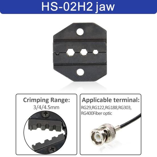 PINCE DE SERRAGE,HS-02H2 jaw--HS 05H-02 H-02H1-02H2-457 pince à sertir ...