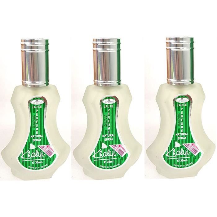 Lot De 3 Musc Parfums KHALIJI AL REHAB - 35ML, Attar Halal Arabe, NOTES ...
