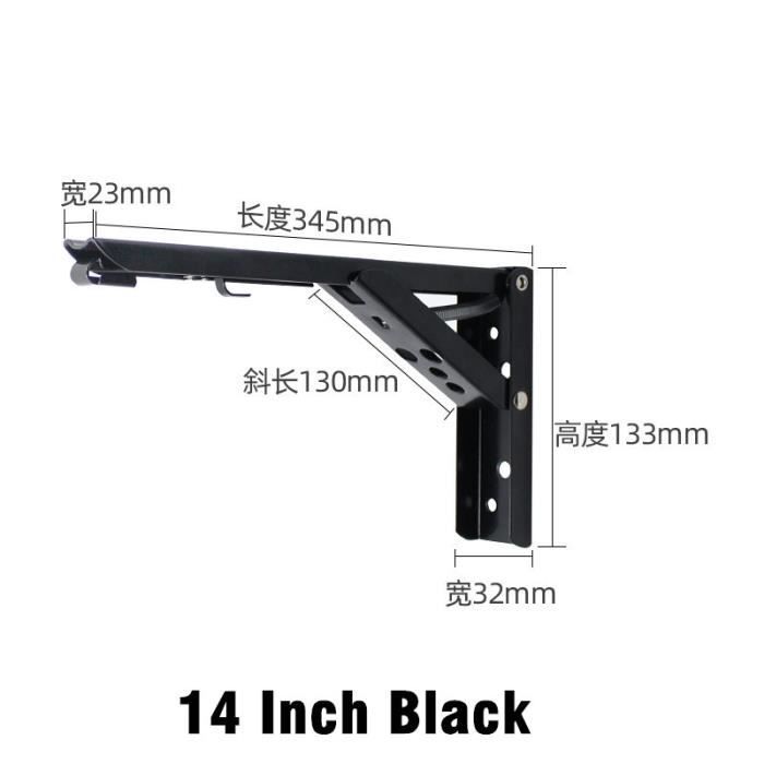 Banc de table mural réglable,angle de pliage triangulaire,étagère de ...