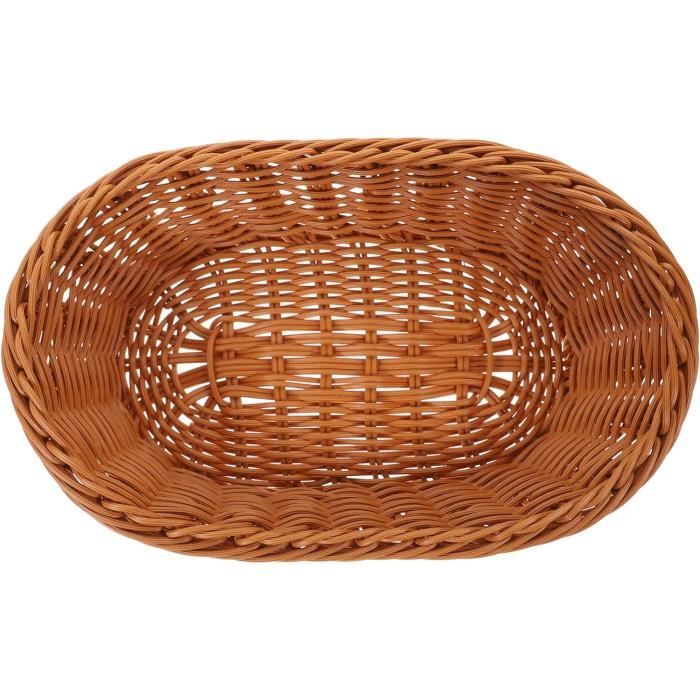 Panier Ovale En Rotin, Panier À Pain En Osier, Panier De Service Tressé ...