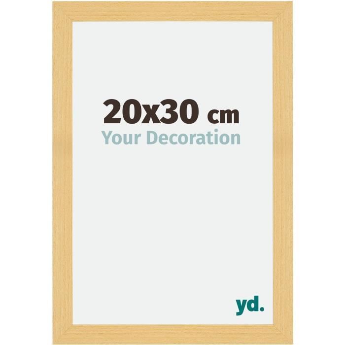Cadre photo en MDF avec verre acrylique antireflet - Hêtre Décor - Your ...