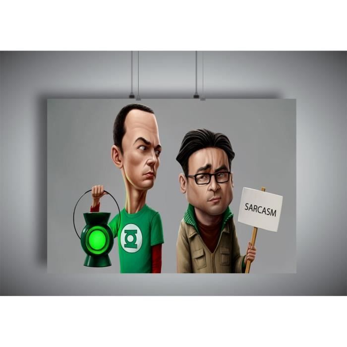Poster THE BIG BANG THEORY SHELDON LEONARD Sarcasm Wall Art - A3 (42x29 ...