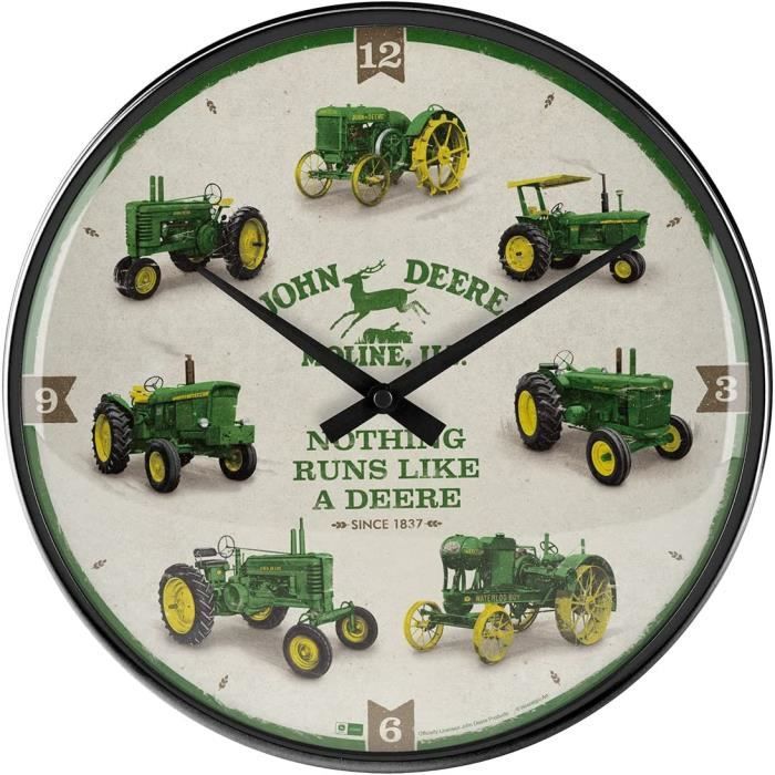 Horloge Murale rétro John Deere Modèle Chart Idée Cadeau pour Les Fans ...