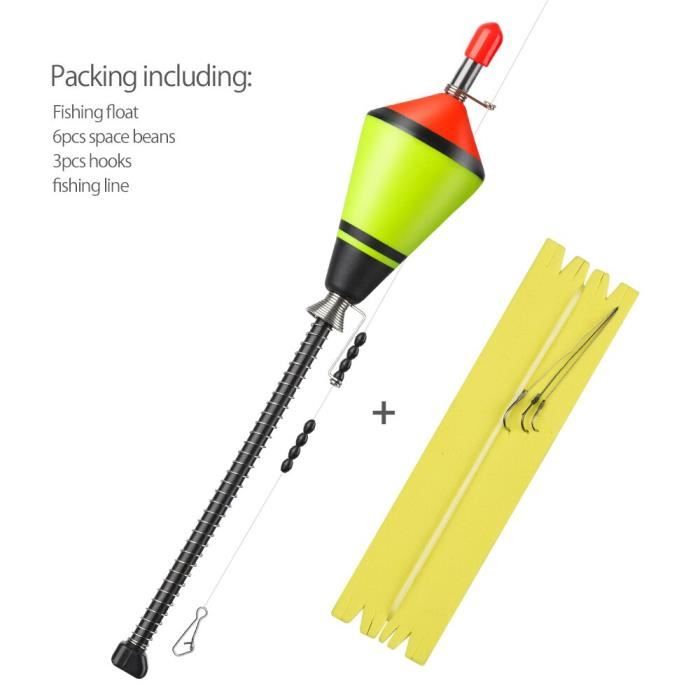 Flotteur de pêche automatique, portatif, rapide, Bobber, bâton léger ...