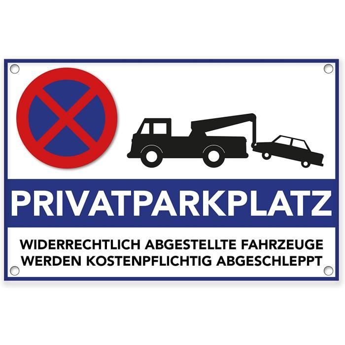 Parking Privé Panneau Plaque Signalétique 300 X 200 3 Mm (parking ...