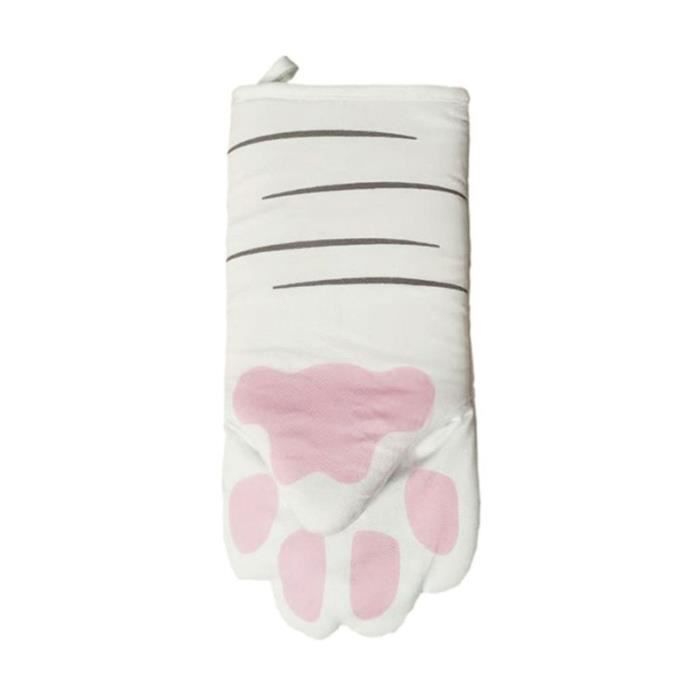 Manique,3D dessin animé chat pattes four mitaines Long coton cuisson ...
