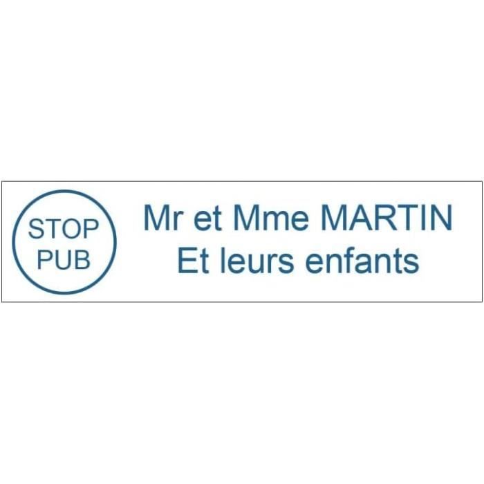 Étiquette Nom Stop Pub Boîte Aux Lettres Personnalisée Par Gravure ...
