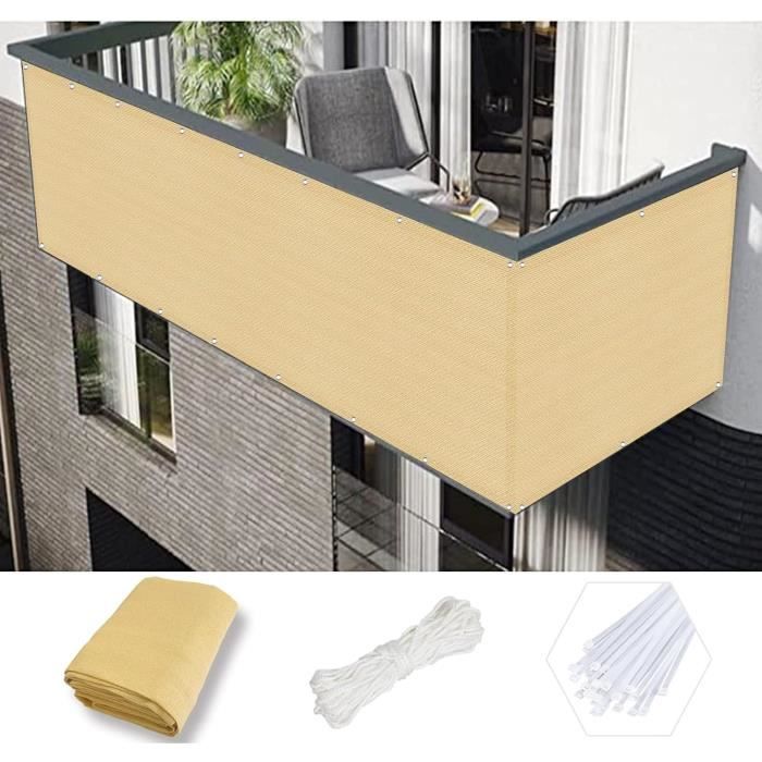 Brise Vue Pare Vue 100 X 750 Cm Toile De Balcon Ecran De Protection