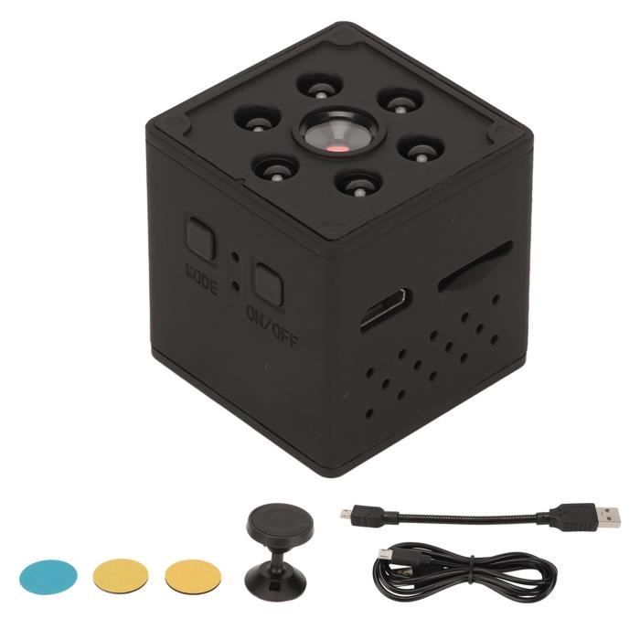 AUN Caméra de sécurité Mini 1080P HD, nocturne infrarouge, détecteur de ...