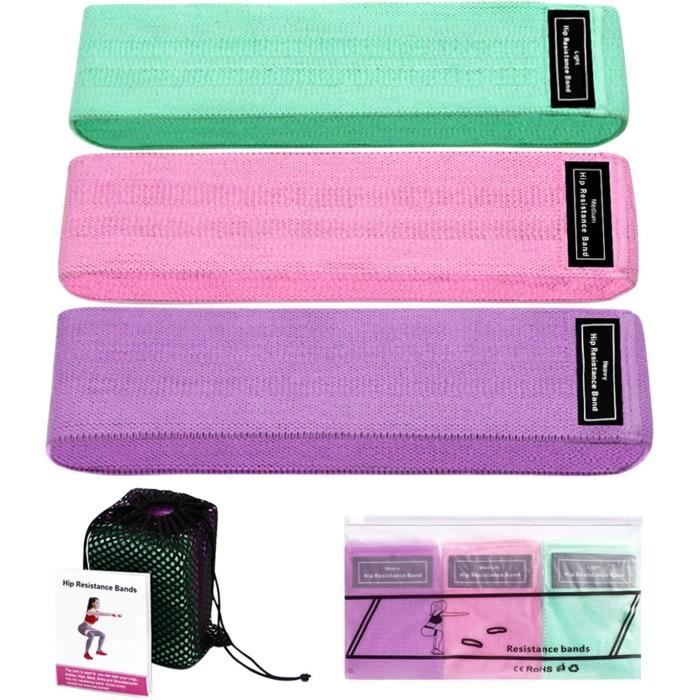 Set De 3 Bande De Résistance Fitness Equipement D'Exercices Elastique 3 ...