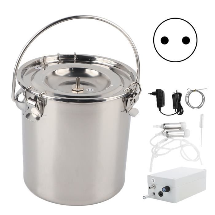 Fafeicy Milking Machine Kit Electrique 7L Portable pour Vache Pulsateur ...