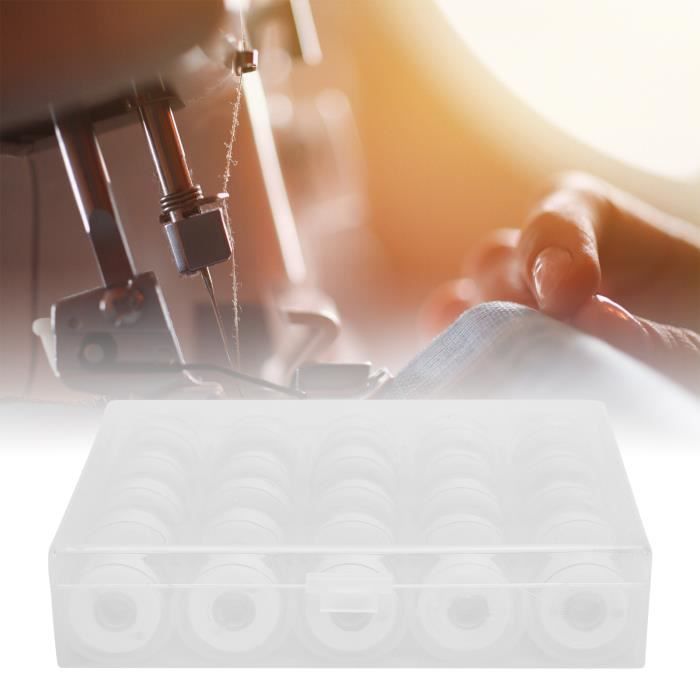 Canette avec fil Bobine de 25 pièces avec bobines transparentes de fil ...