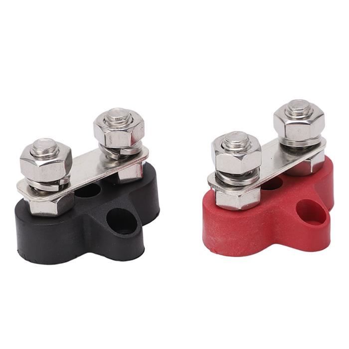 Fdit borne de batterie de voiture Bornier de batterie M8 Kit de connecteur de poste négatif ...