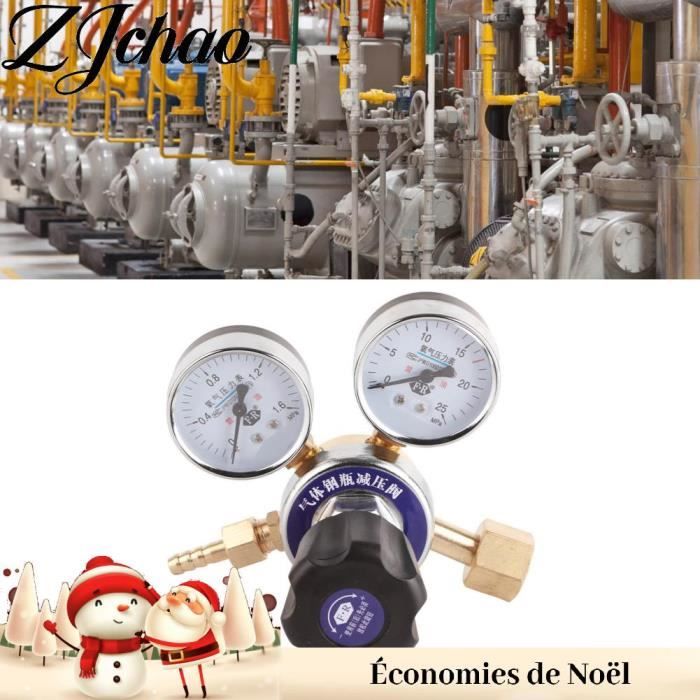 HURRISE Régulateur de manomètre d'oxygène Régulateur de pression d'oxygène, entrée 15MPa, sortie ...