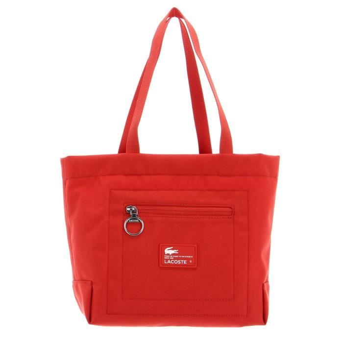 LACOSTE S Shopping Bag S Pasteque [215450] - sac à épaule sacoche rouge ...